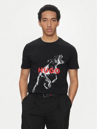 HUGO BOSS Hugo T-Shirt Deyladec 50530607 Schwarz Oversize