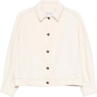 Max Mara Femme, Vestes, Beige, Taille: 40 FR Nettare Denim Jacket
