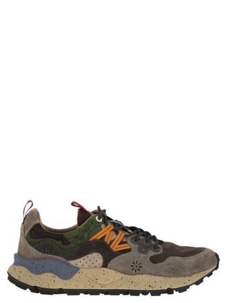 Flower Mountain Low-Top Sneaker - Yamano 3 - Sneakers In Suede And Technical Fabric - Gr. 40 (EU) - in Grau - f&uuml;r Damen