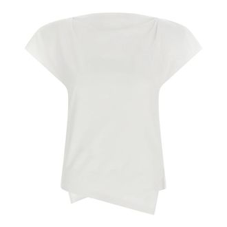 Isabel Marant Sebani Baumwoll-T-Shirt - - Tops - Damen - Wei&szlig; - S