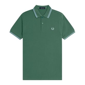 Fred Perry Z59 Twin Tipped Shirt - - Tops - Herren - Gr&uuml;n - S