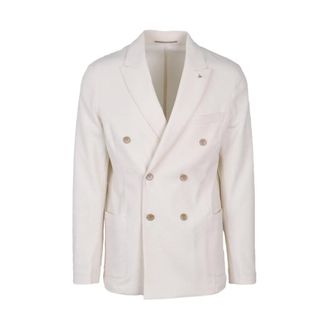 AT.P. CO Homme, Vestes, Blanc, Taille: XL Veste croisée déstructurée