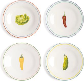 &Klevering Assiettes Légumes - Set de 4 &Klevering