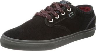 Globe Homme Motley Baskets Basses, Noir, Rouge Nuit 10982, 44.5 EU