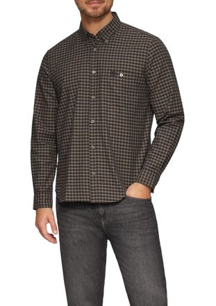 s.Oliver Regular Fit: Kariertes Hemd mit Button-Down-Kragen