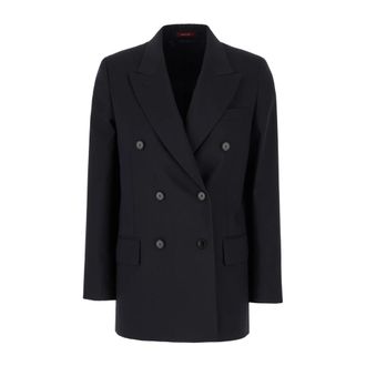 Gucci Wolljacke mit doppelter Knopfleiste - - Jackets - Damen - Blau - M