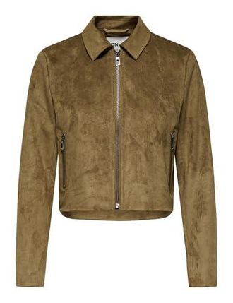 Only Onltulip OTW Veste zipp&eacute;e en Daim synth&eacute;tique, Cognac, S