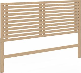 IDMarket Kopfteil auf Fußteil, aus Lattenrosten, 160 cm, Holzoptik, hell