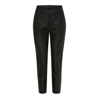 Notyz Kn&ouml;chellange Lammlederhose - - Trousers - Damen - Schwarzk - XL
