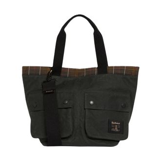 Barbour Field Wax Carry All Tote Bag - - Bags - unisex - Gr&uuml;n - ONE SIZE