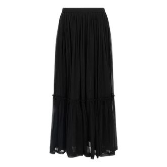 Saint Laurent Volant Rock - - Skirts - Damen - Schwarzk - XS