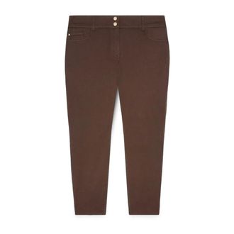 Fiorella Rubino Damen, Hosen, Braun, 3XLGr&ouml;&szlig;e