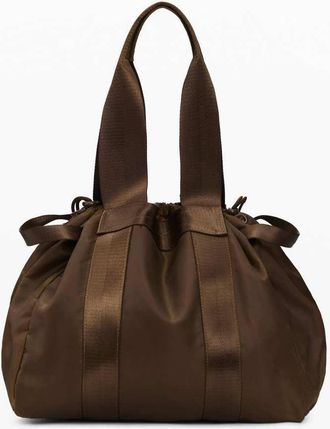 Desigual Gro&szlig;e Shopper-Tasche aus Nylon in Braun