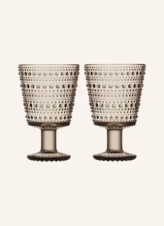 iittala 2er-Set Trinkgl&auml;ser Kastehelmi beige