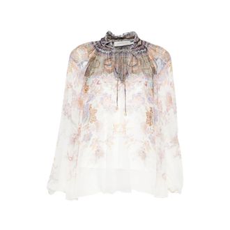 Zimmermann Luna Billow Paisley Blouse