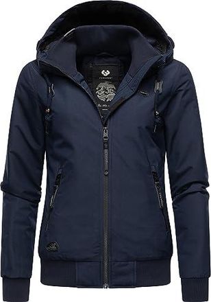 Ragwear Veste dhiver chaude et imperm&eacute;able pour femme avec capuche Nuggie Melange XS &agrave; 6XL, bleu marine, S