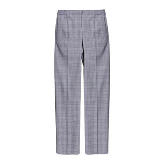 Versace Wollhose mit Karomuster - - Trousers - Herren - Grau - L