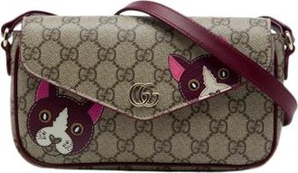 Gucci Sac bandouli&egrave;re vintage en toile Pre-owned - Femme - Pre-owned - Beige - Taille: ONE Size