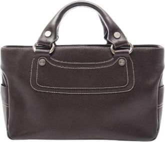 Celine Pre-owned Boogie Leather Handbag - Femme - Pre-owned - Brun - Taille: ONE Size