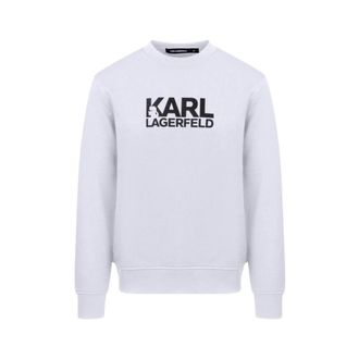 Karl Lagerfeld Logo Sweatshirt - - Sweatshirts & Hoodies - Herren - Wei&szlig; - XL