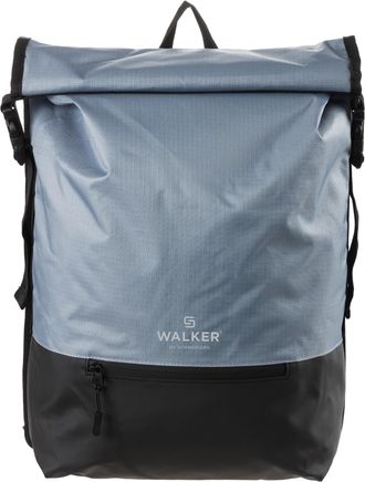 Walker 42139-244 - Lifestyle Roll-Up Rucksack Mika Grey mit Hauptfach, Laptopfach, ergonomischer R&uuml;ckenpolsterung, Steckschlie&szlig;en, wasserabweisend, ca. 21 l 