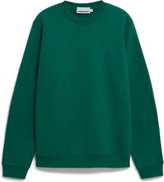 Armedangels Herren Sweatshirt aus Bio-Baumwolle BAARO Fleece Regular Fit Emerald Green