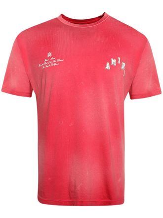 Amiri t-shirt Vintage Collegiate &agrave; logo imprim&eacute; - Rouge