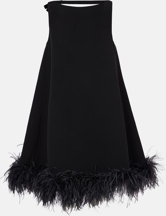 Valentino Minikleid mit Federn