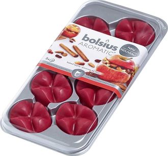 Bolsius CREATIONS Duftwachs Aroma Wachs Bl&auml;tter 8 St&uuml;ck ~ BAKED APPLE ~ Bratapfel Duft Blister Packung