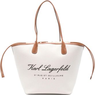 Karl Lagerfeld sac Hotel Karl médium - Tons neutres