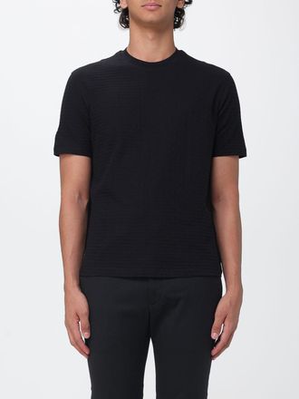 Emporio Armani T-shirt &agrave; col rond en coton &agrave; manches courtes