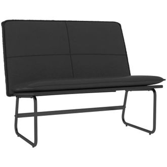 vidaXL vidaXL Banc Noir 100x75x76 cm Similicuir