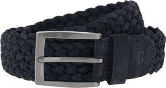 Boggi Milano Homme, Accessoires, Bleu, Taille: 85 CM Ceinture en daim tress&eacute;