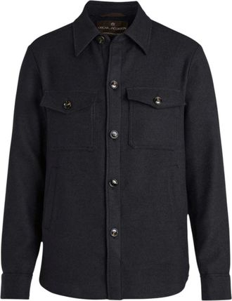 Oscar Jacobson Homme, Vestes, Bleu, Taille: M Maverick Overshirt