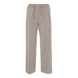 Ql2 Quelledue Tilde85 Stretch Wollhose - - Trousers - Damen - Beige - XL