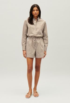 Claudie Pierlot Short rayures bronze