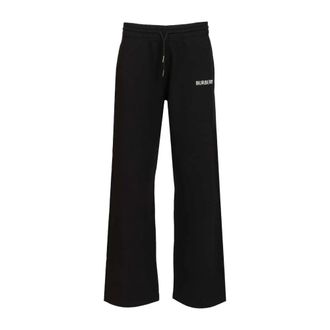 Burberry Femme, Pantalons, Noir, Taille: 42 FR Check Trim Cotton Track Pants