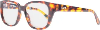 Off-white Off White - Style 63 Quadratischer Rahmen-Brille f&uuml;r Herren/Damen Unisex (Braun/Schwarz)