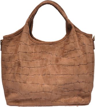 Anna Luchini Braun Rindsledertasche