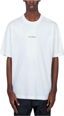 C.P. Company C.p. Company, Homme, Tops, Blanc, Taille: XL Polo Chemises