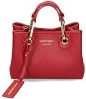 Emporio Armani Mini sac cabas avec imprim&eacute; cerf MyEA Carmin