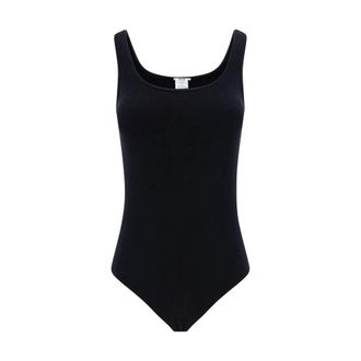 Wolford Baumwoll-Body mit klassischem Druckknopfverschluss - - Tops - Damen - Schwarzk - L