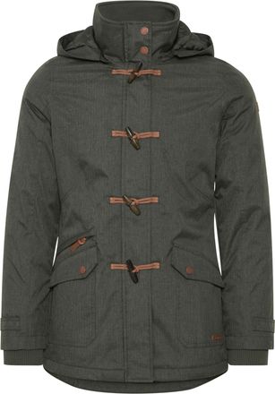 Oxmo OXBrooke Damen Winterparka Parka Mantel Im Dufflecoat Stil mit Kapuze, Größe:L, Farbe:CLIMB IVY (793785)