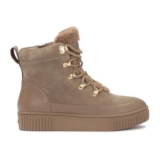 Kazar Taupe Wildleder- und Glattlederstiefel - - Shoes - Damen - Beige - 36 EU