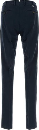 Pantaloni Torino Mens Dark Blue Stretch Cotton Blend Pant Pantaloni Trousers