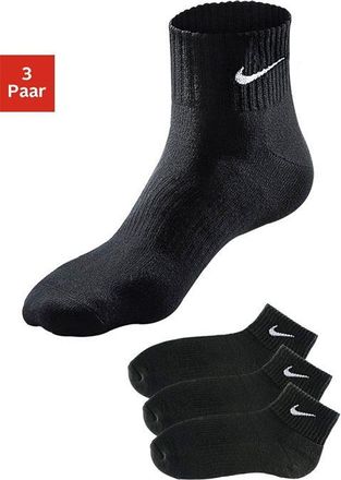 Nike Kurzsocken NIKE, Herren, Gr. XL (46/50), schwarz (3x schwarz), Baumwolle, Elasthan, Nylon, Polyamid, elastisch, Socken, mit weichem Frottee, Topseller