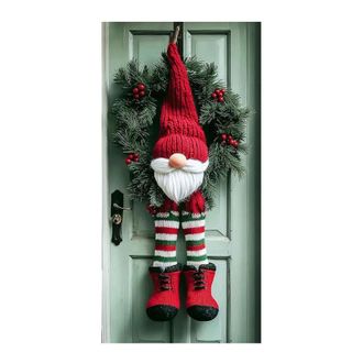 Generic Weihnachtsdeko Tür,Weihnachten Tür Abdeckung Dekoration Weihnachtsmann Hängen Banner Hintergrund, Weihnachtsbanner für Haus Haustür Veranda Weihnachte