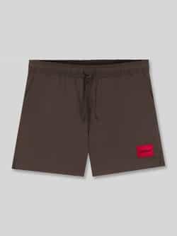 HUGO BOSS Badeshorts mit Label-Patch Modell DOMINICA