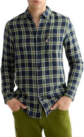 Scotch & Soda Regular-Fit Shirt Chemise, Sky Captain Check 401, L Homme
