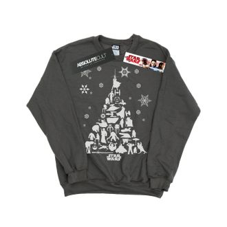 Star Wars Sweatshirt homme arbre de No&euml;l (Charbon de bois)